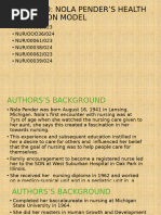 Nola Pender's Health Promotion Model Explained | PDF | Behavior ...