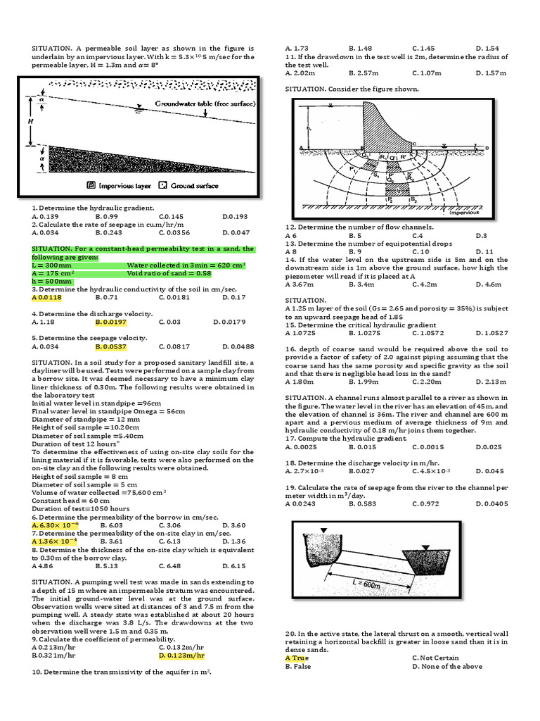 Take Home Exam Geotechnical Engineering III | PDF | Soil Mechanics | Earth Sciences