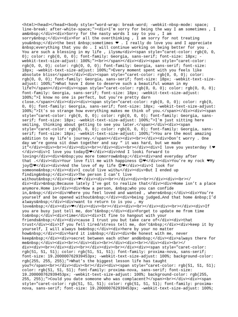 Apology and Love Letter | PDF