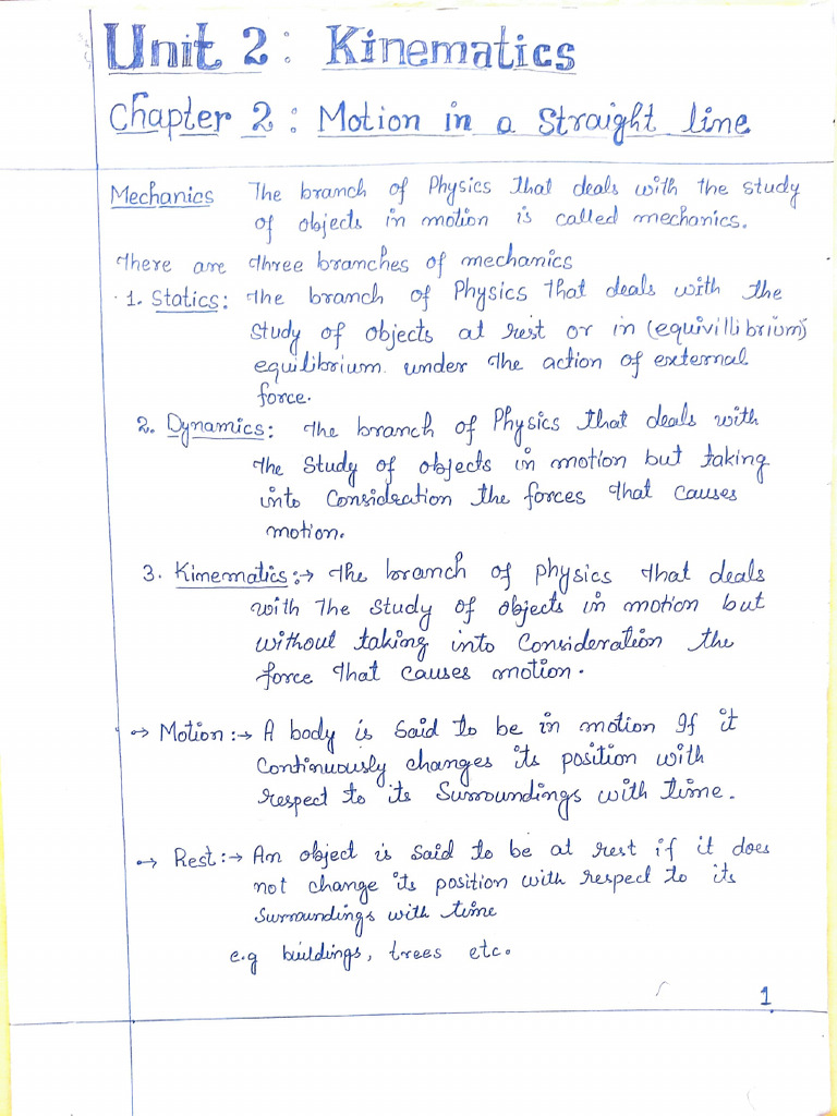 Chapter 2. KINEMATICS. | PDF | Geometric Measurement | Physical Quantities