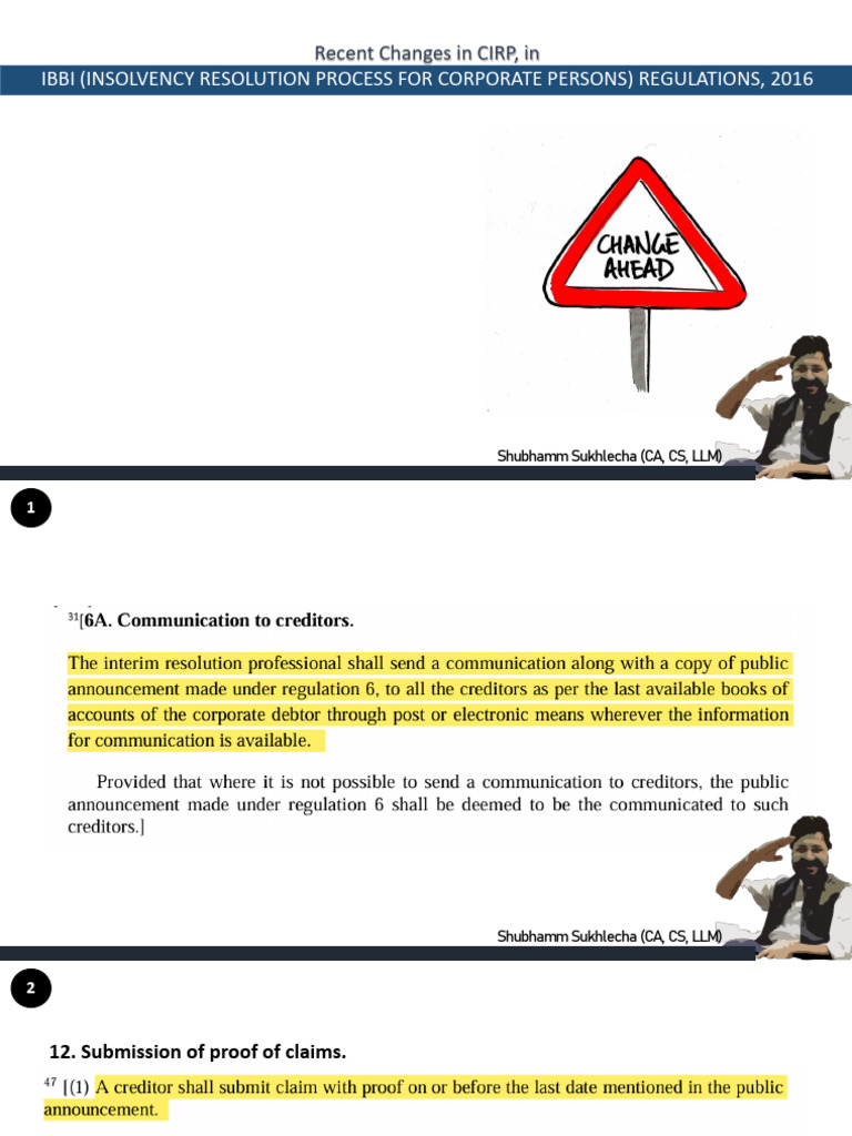 Recent changes in CIRP | PDF