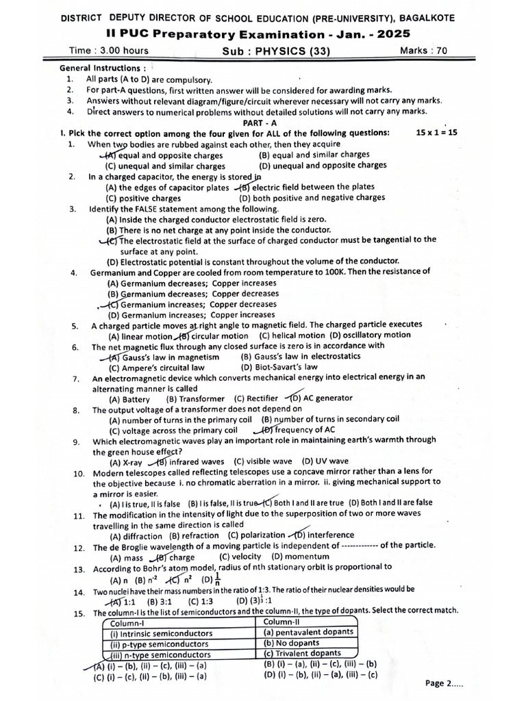 Phy Pre Bagalkote | PDF