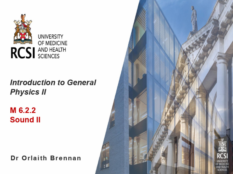 Lecture - 6.2.2 - Sound II | PDF