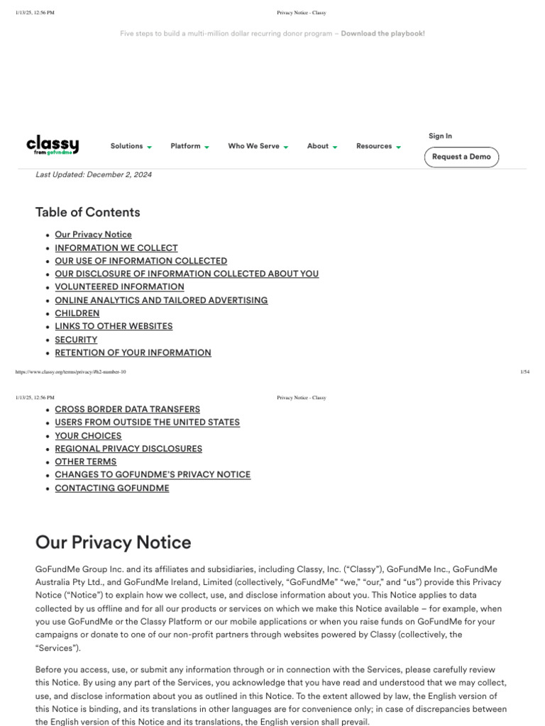 Privacy Notice - Classy | PDF | Identity Document | Http Cookie