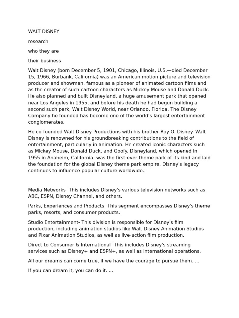 walt disney | PDF
