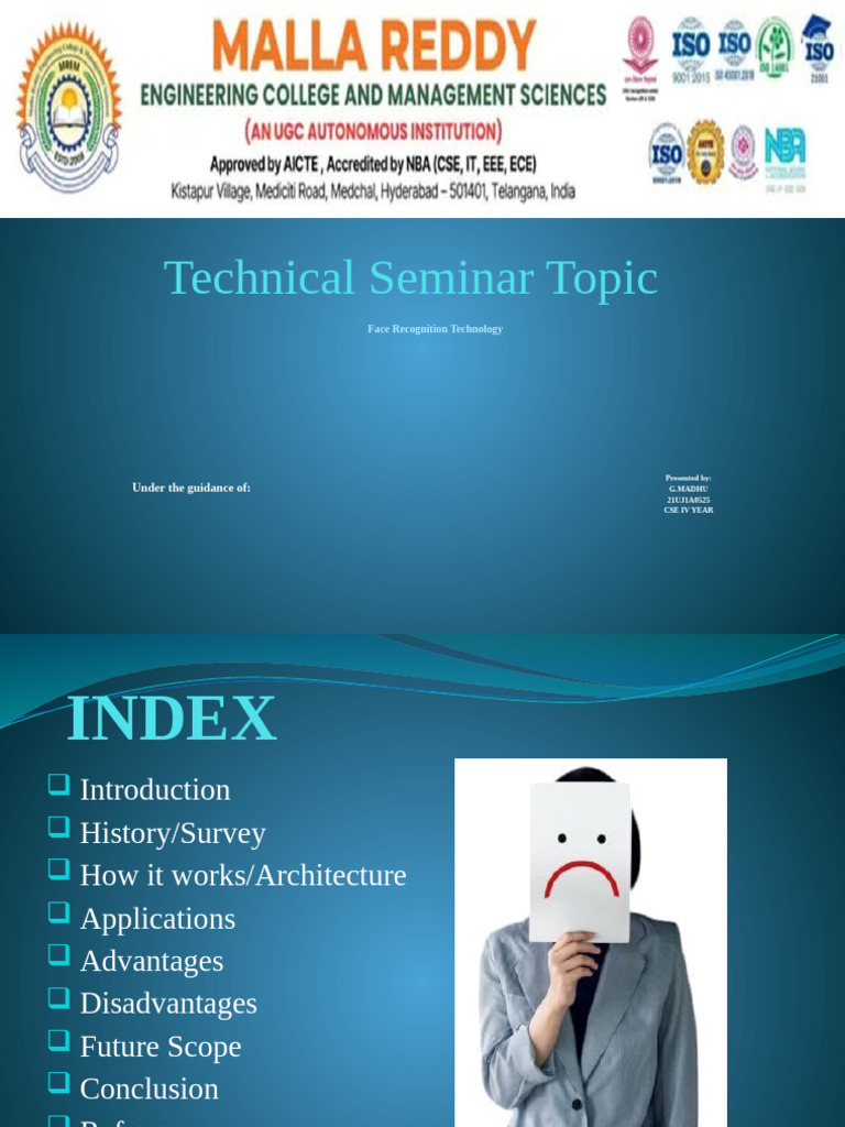 Technical Seminar Topic 1 | PDF | Artificial Intelligence ...