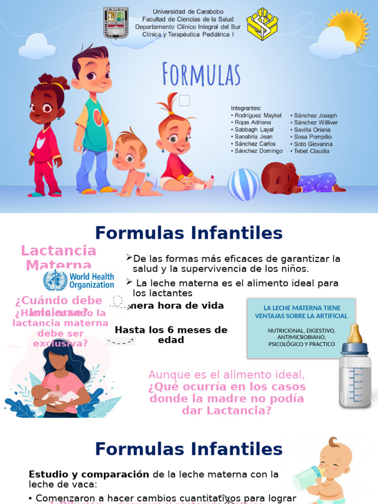 Seminario de Formulas Lacteas | PDF | Amamantamiento | La leche materna