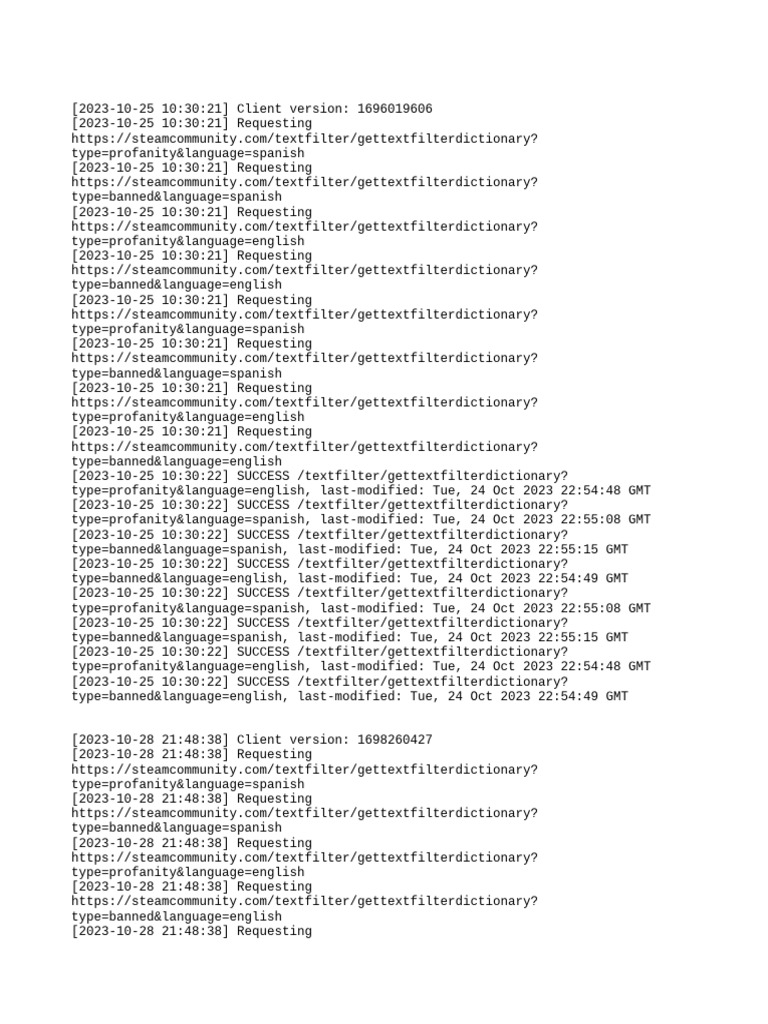 Text Filter Log | PDF