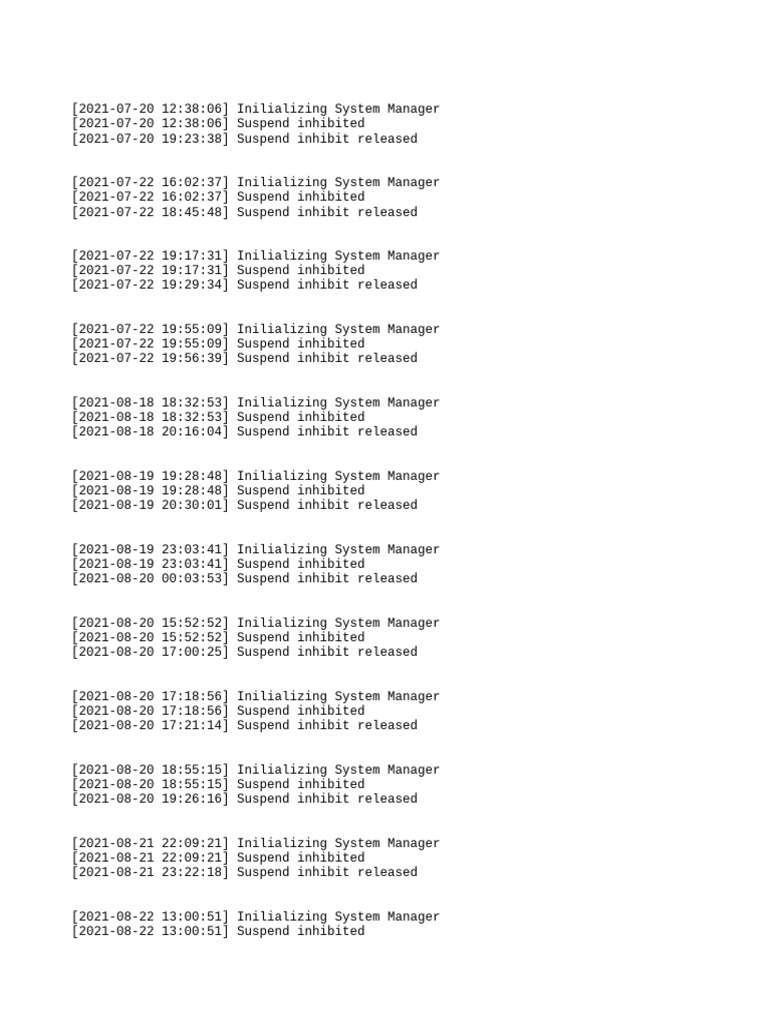 System Manager Initialization Logs | PDF | Bios | Computing