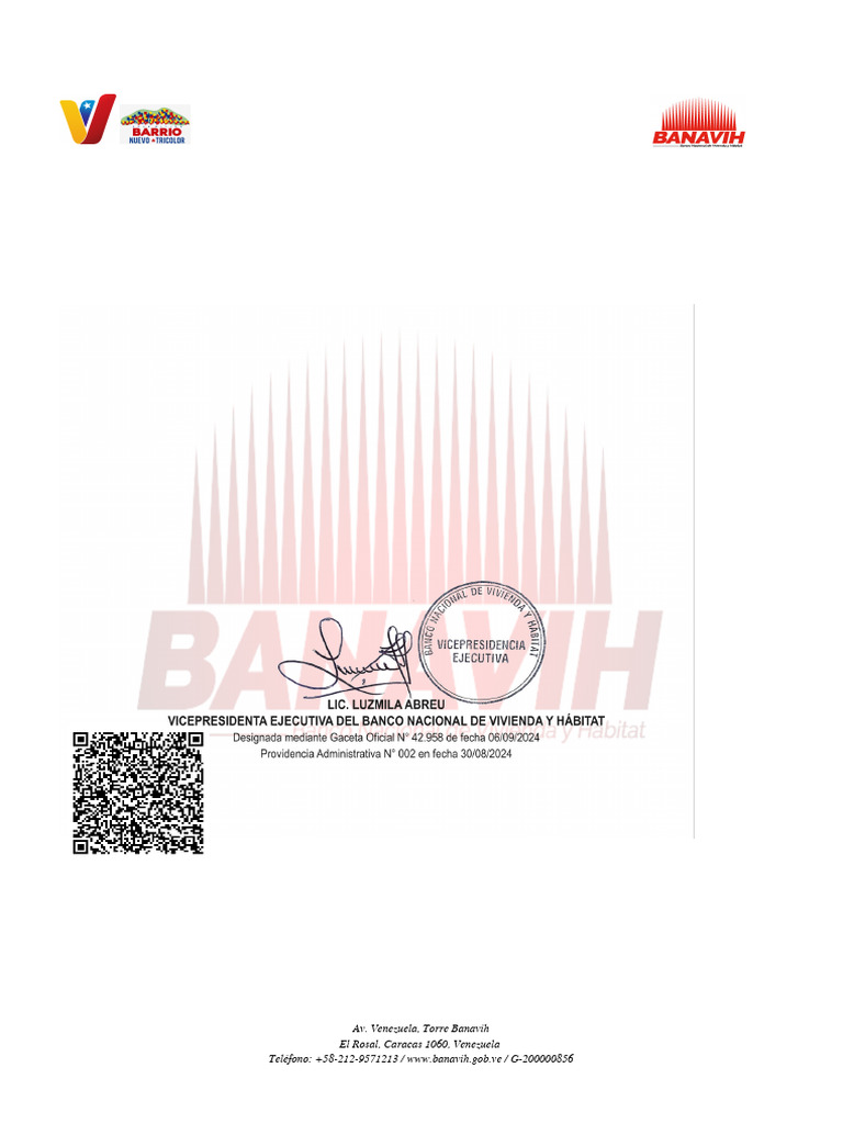 Certificado de Solvencia FAOV Venezuela | PDF