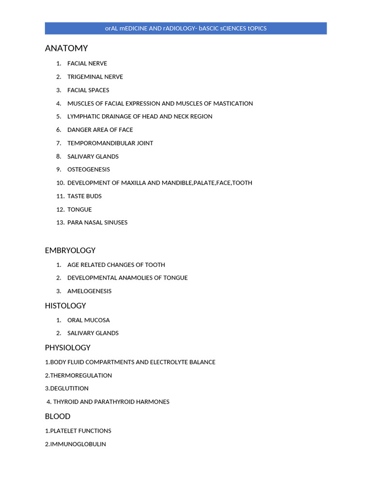 Comprehensive Guide to Oral Anatomy and Physiology | PDF