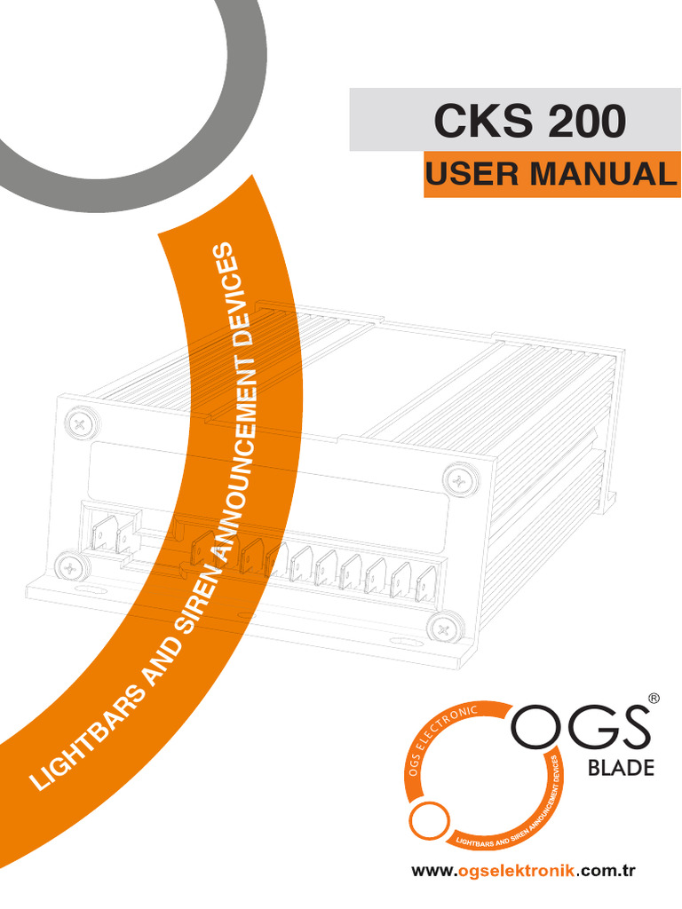 CKS 200 User Manual | PDF | Electronics | Equipment