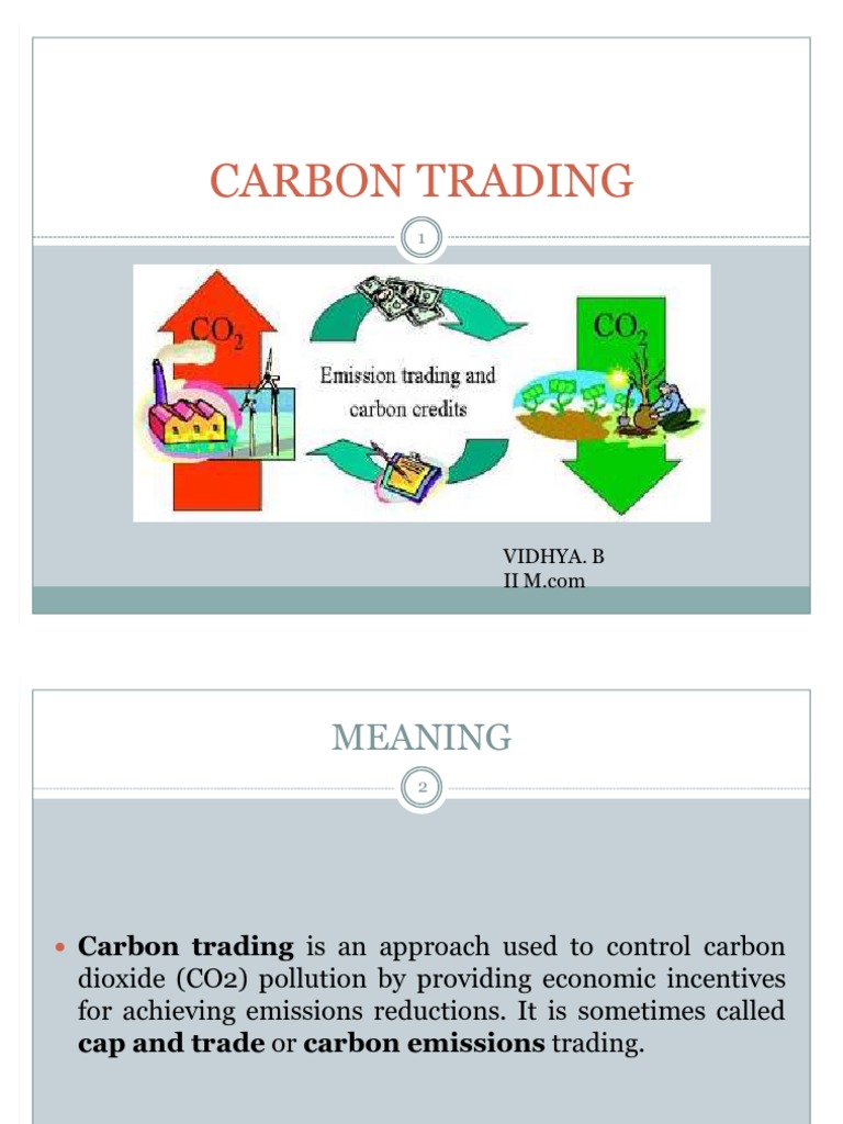 Carbon Trading | PDF | Business | Finance & Money Management