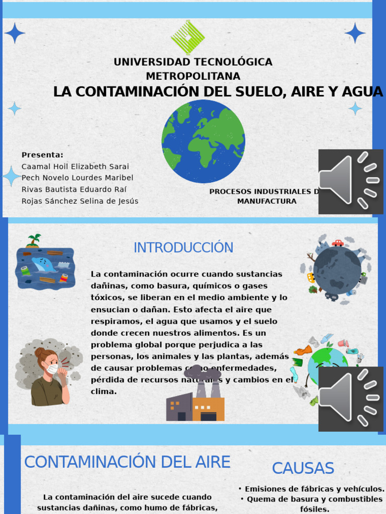 Cuida El Planeta La Contaminación Del Suelo, Aire y Agua - 20241206 ...