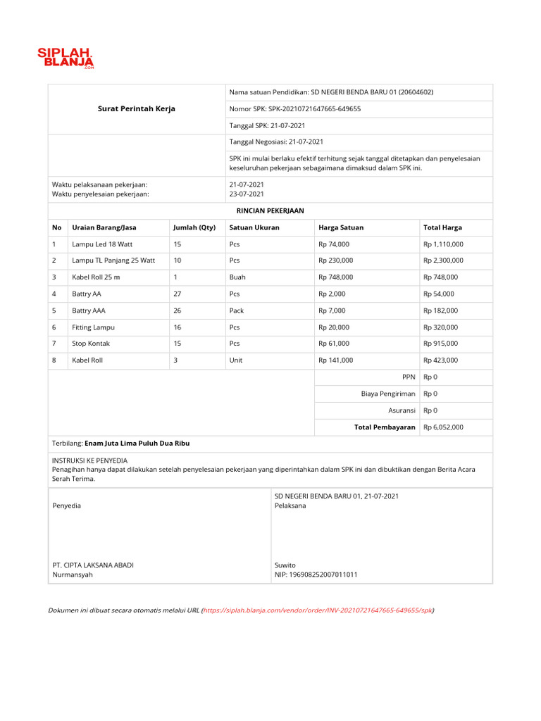 Siplah Spk 20210721647665 649655 Siplah Pdf