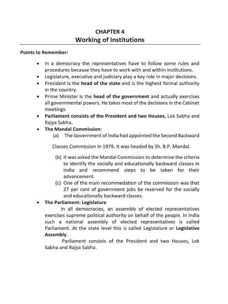 IX - Working of Institution | PDF