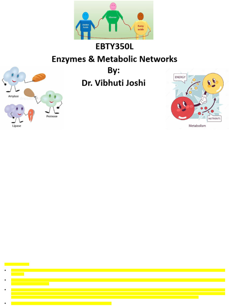 1-Introduction of Enzymes | PDF | Metabolism | Enzyme