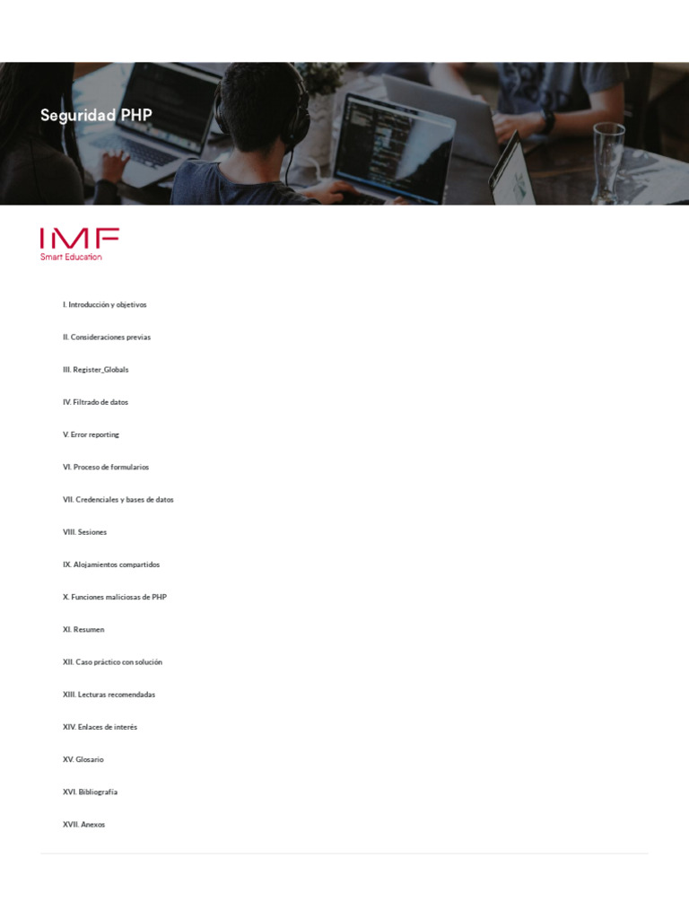 U5 Seguridad PHP | PDF | Redes | Internet y web
