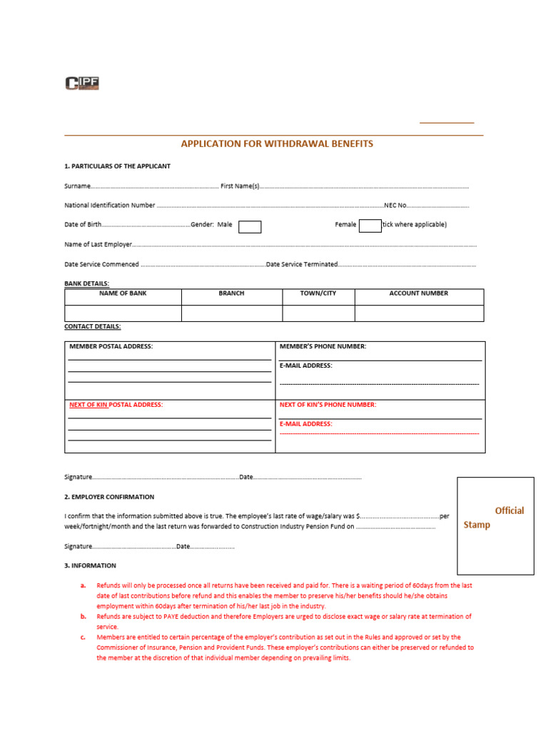 New Withdrawal Form | PDF | Employment | Employment Compensation