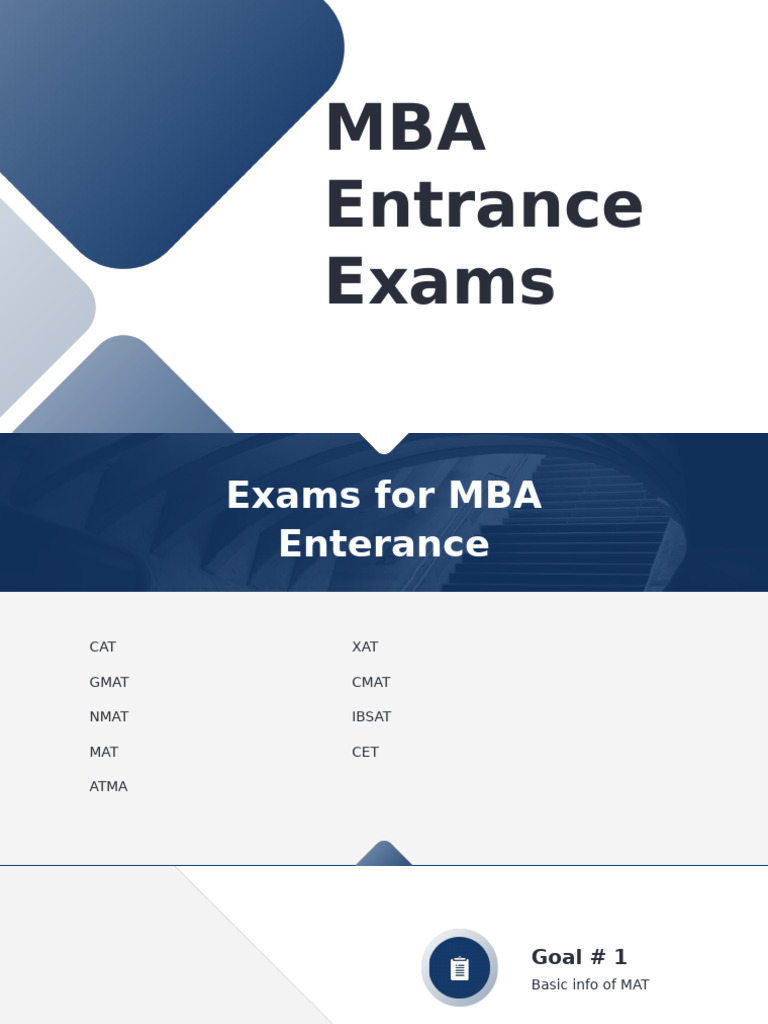 MBA Entrance Exams | PDF