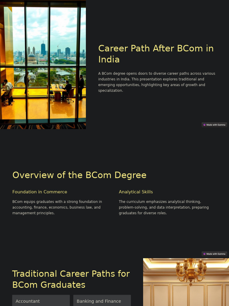 Career Path After BCom | PDF | Accountant | Accounting