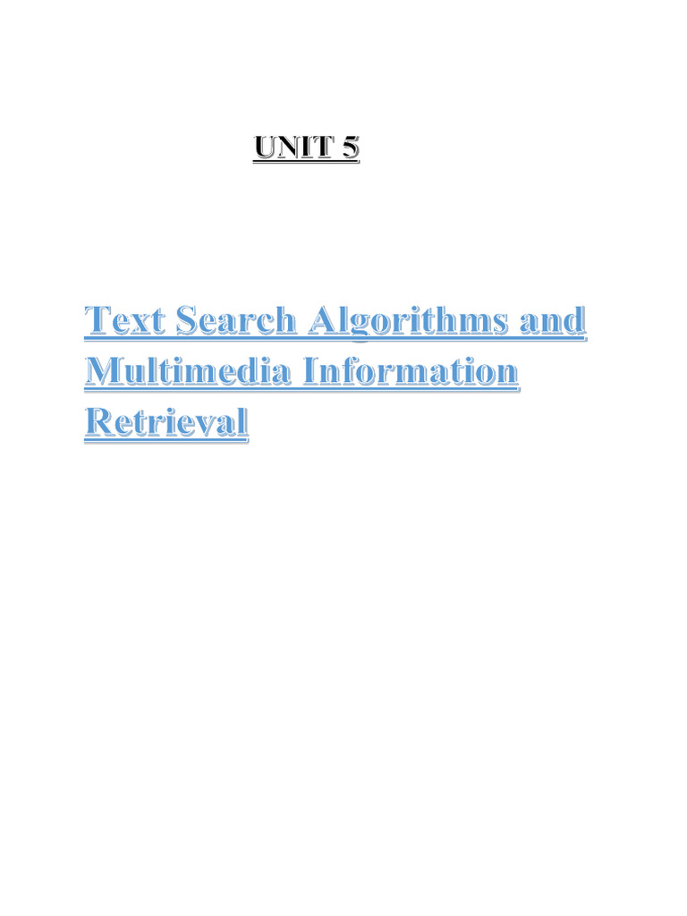 UNIT 5 IRS PDF | PDF | Computing | Computer Science