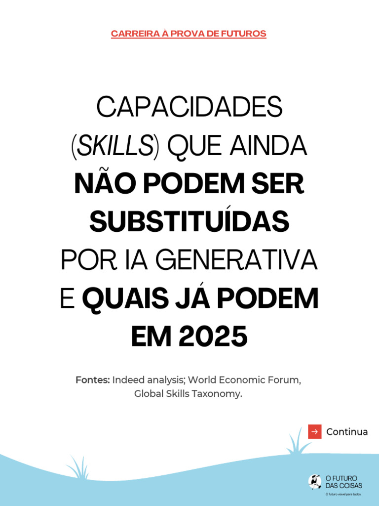 Skills Que Podem e Ainda Não Podem Ser Substituídas Por IA | PDF | Fórum Econômico Mundial ...