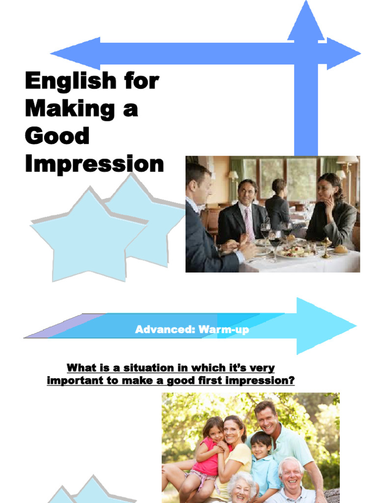 Making A Good Impression (ADV) | PDF | Body Language
