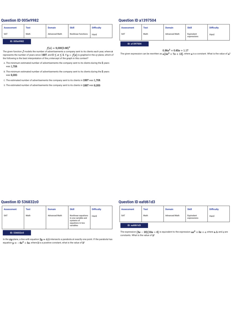 Advance Math Ques Med and Hard Without Ans | PDF | Function ...