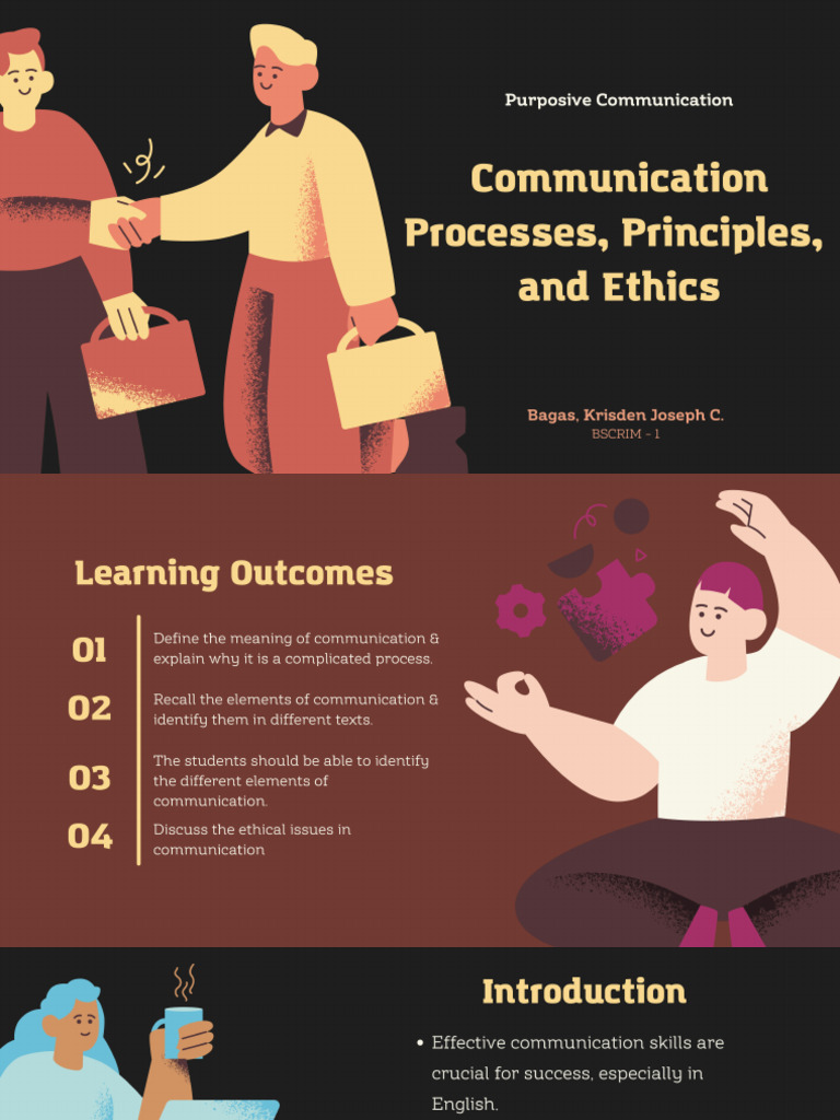 Communication Processes Principles Ethics | PDF