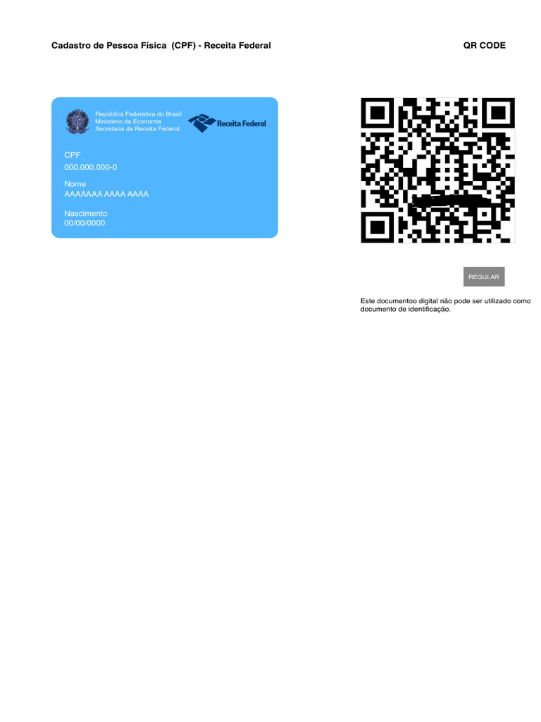 CPF Editável | PDF