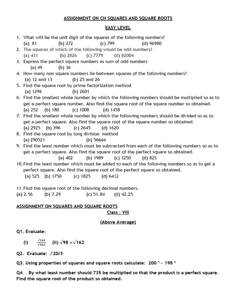 The Squares of Which of The Following Would Be Odd Numbers? (A) 431 (B ...