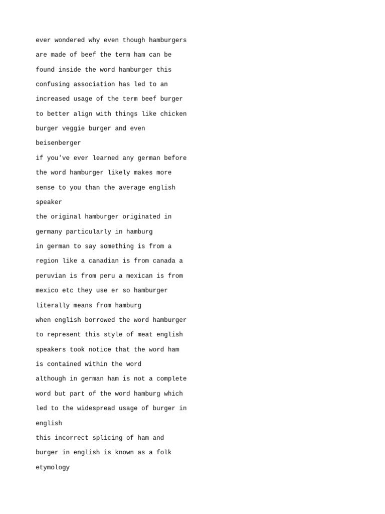 (English (Auto-Generated) ) Why Do We Say HAM Burger If It's Beef ...