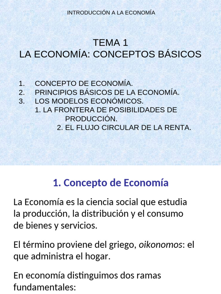 IE Teoría Tema 1 2019-2020 | PDF | Ciencias económicas | Macroeconómica