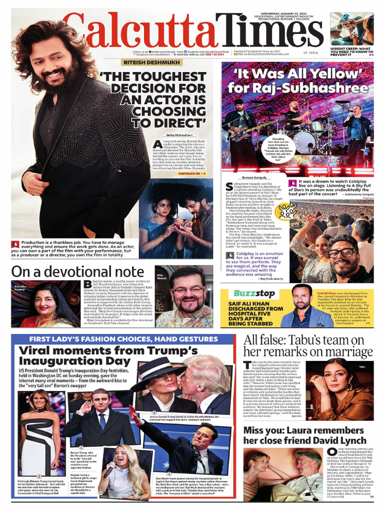 TOI Kolkata Times 22-01-2025 | PDF