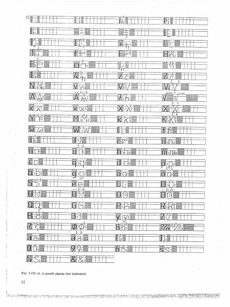 Pismo Techniczne - Technika Pisania | PDF