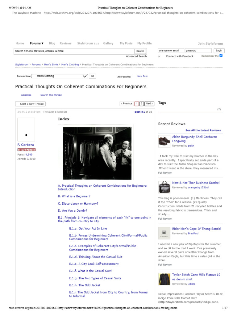 Practical Thoughts On Coherent Combinations For Beginners | PDF | Clothing