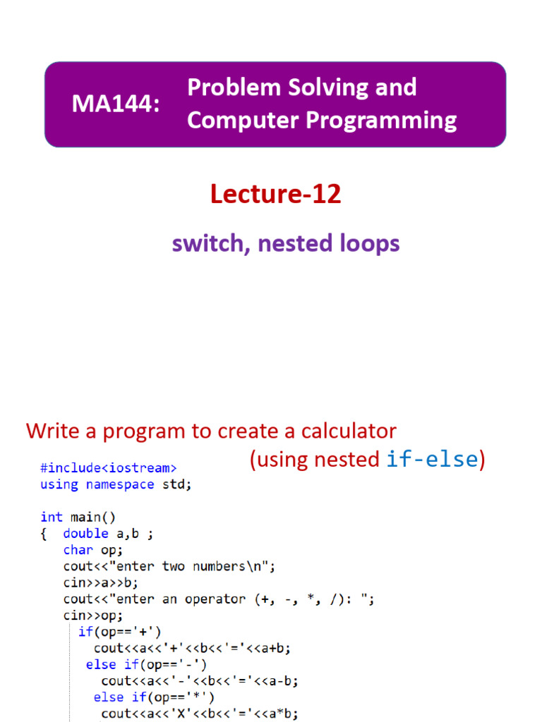 Lecture-12 (12-10-2023) | PDF