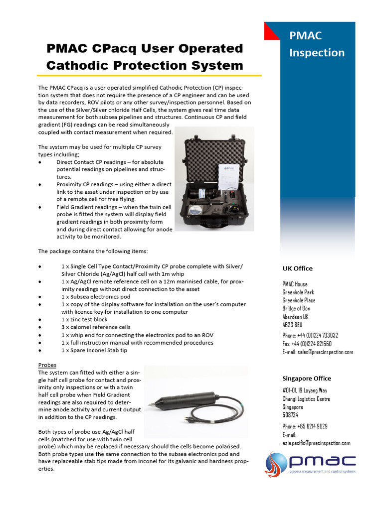 PMAC CPacq Cathodic Protection CP System | PDF | Computer Engineering | Electricity