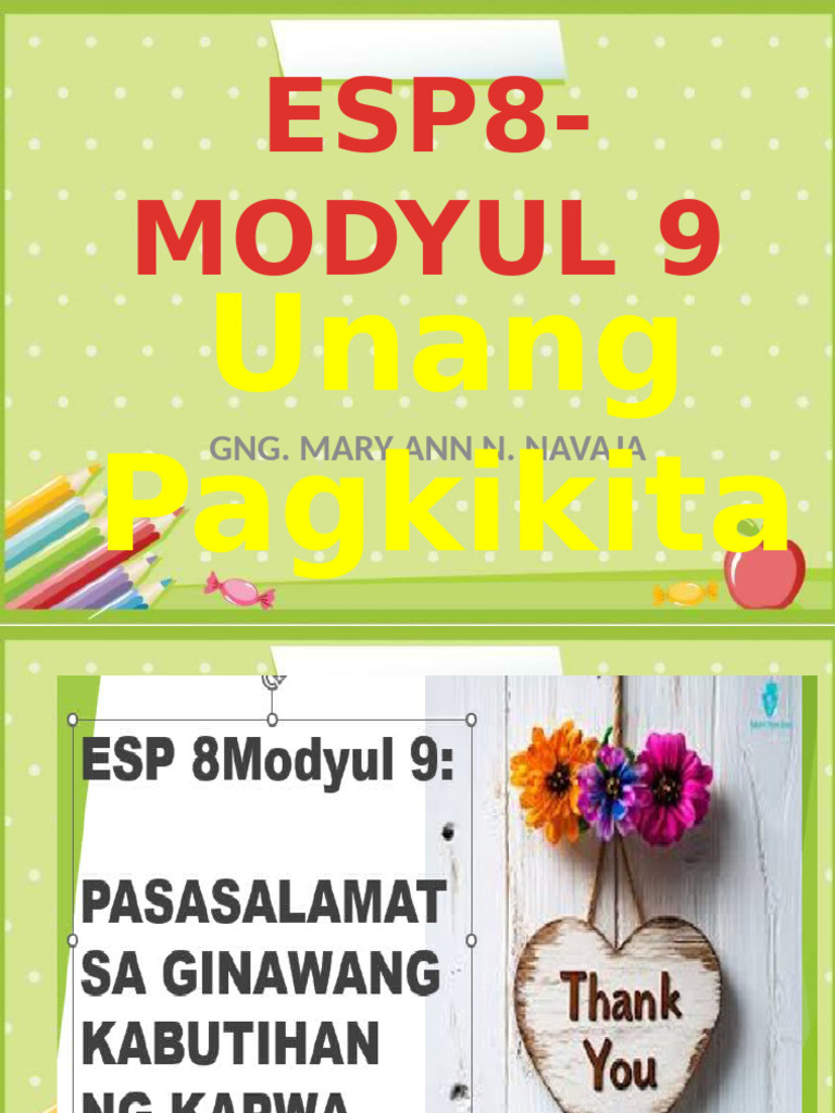 G8 PPT M9 Day 1,2,3,4 | PDF
