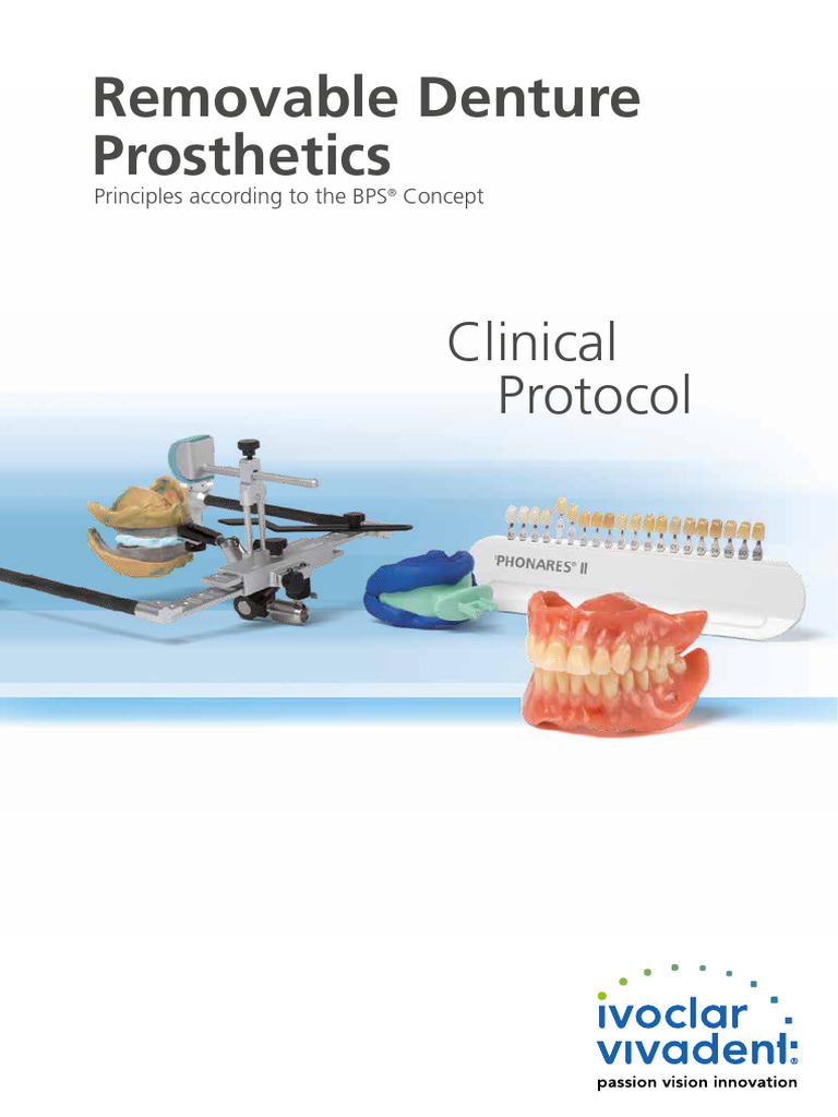 Removable Denture Prosthetics: Clinical Protocol | PDF | Dentures ...