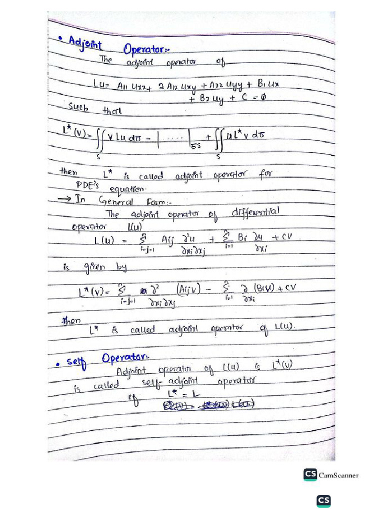 Adjoint Operator (Pde) | PDF