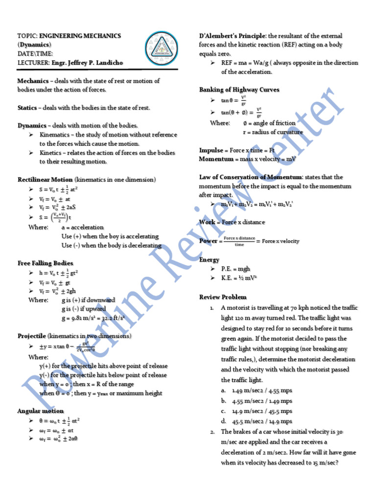 Engineering Mechanics Dynamics | PDF | Force | Classical Mechanics