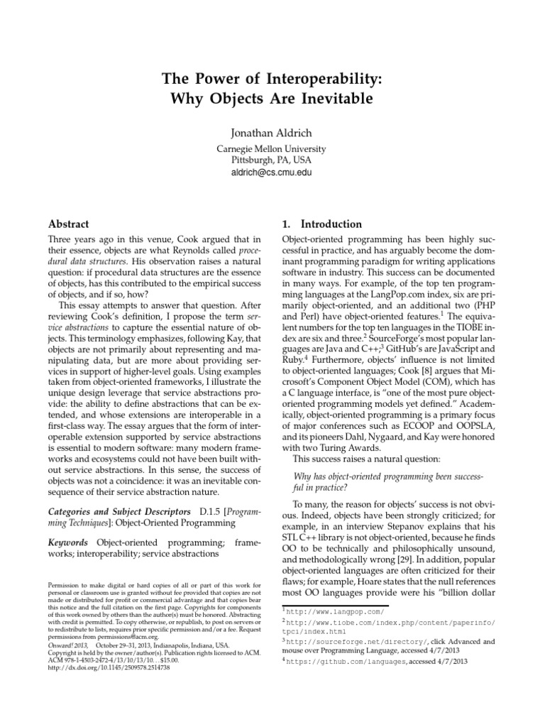 objects-essay | PDF | Inheritance (Object Oriented Programming ...