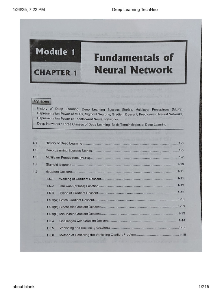 Deep Learning TechNeo | PDF