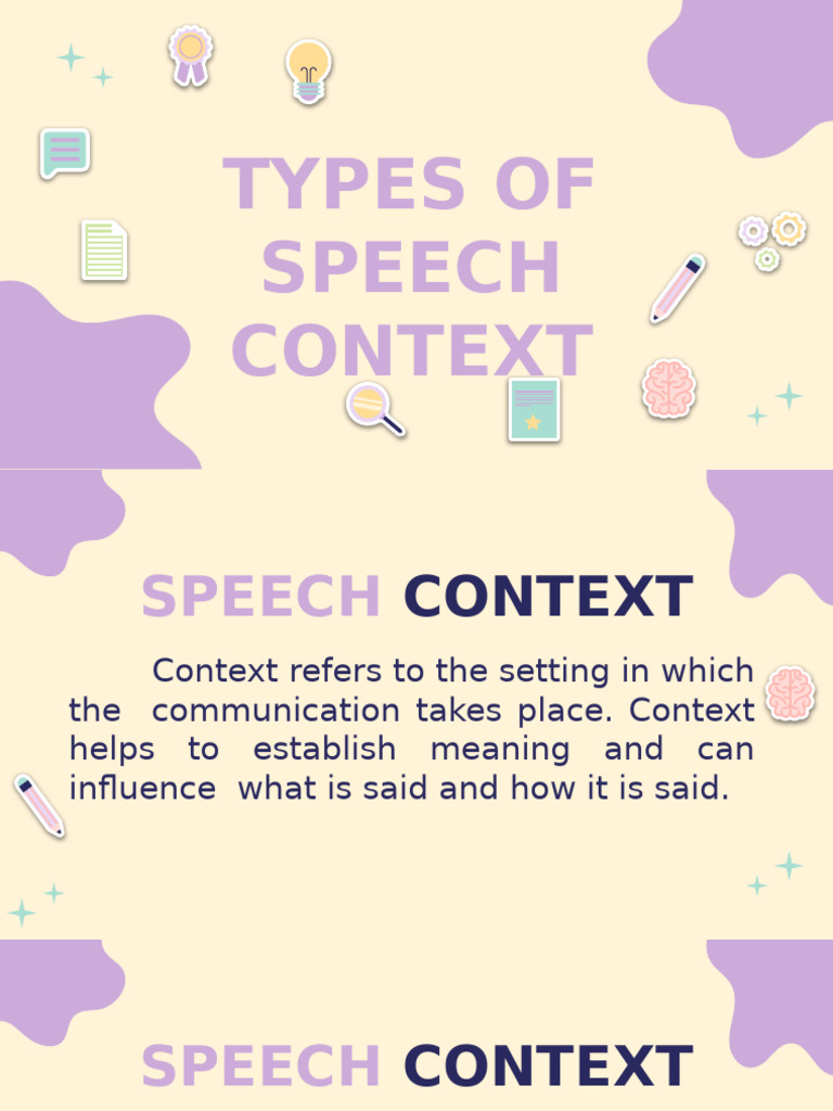 Lesson 5 Types of Speech Context | PDF | Communication | Interpersonal ...