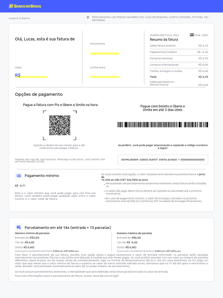 Comprovante_02-01-2025_192756 | PDF | Crédito rotativo | Juros