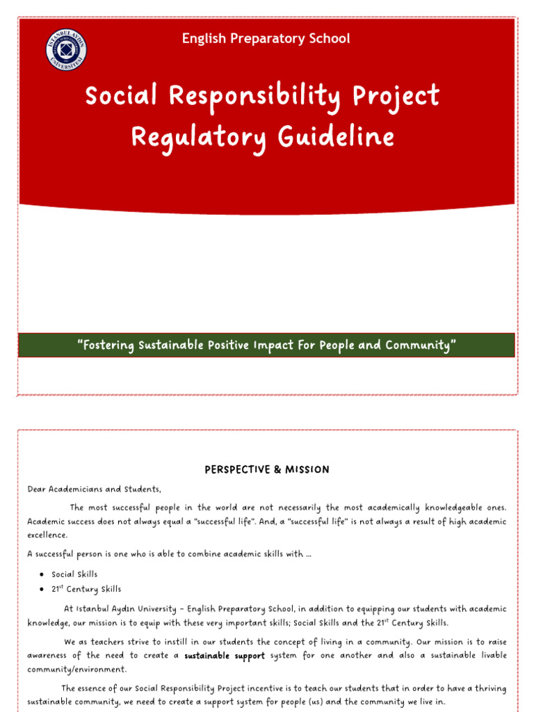 Social Responsibility Project Guide | PDF