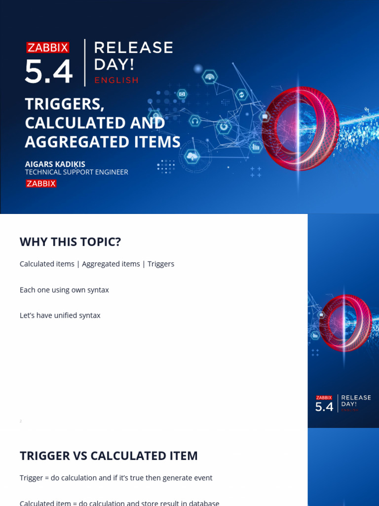 Aigars Kadikis Triggers Calculated Aggregated Items Inzabbix 5 4 | PDF | Computer Science | Data ...