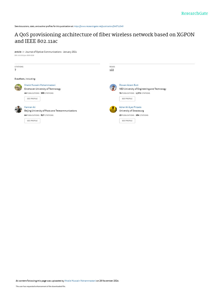 A Qos Provisioning Architecture of Fiber Wireless Network Based On ...